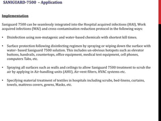 Sanigard 7500. Silane Quat Antimicrobial | PPTX