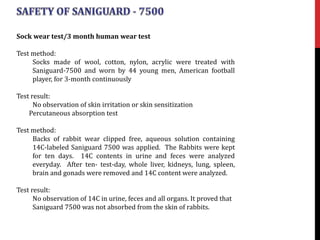 Sanigard 7500. Silane Quat Antimicrobial | PPTX