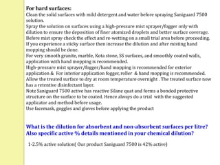 Saniguard 7500.Silane Quat Antimicrobial . FAQ | PPTX