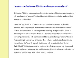Saniguard 7500.Silane Quat Antimicrobial . FAQ | PPTX