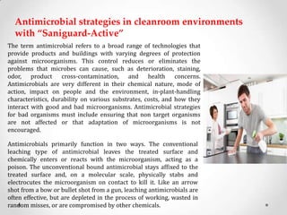 Saniguard active---Durable,nonleaching antimicrobial for all surfaces | PPT