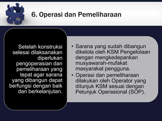 Tahapan Pelaksanaan SANIMAS (Sanitasi Berbasis Masyarakat) | PPTX