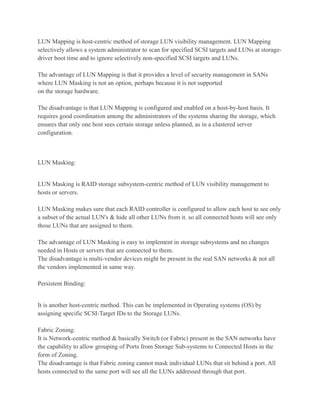 Storage Area Network interview Questions | DOC | Data Storage and ...