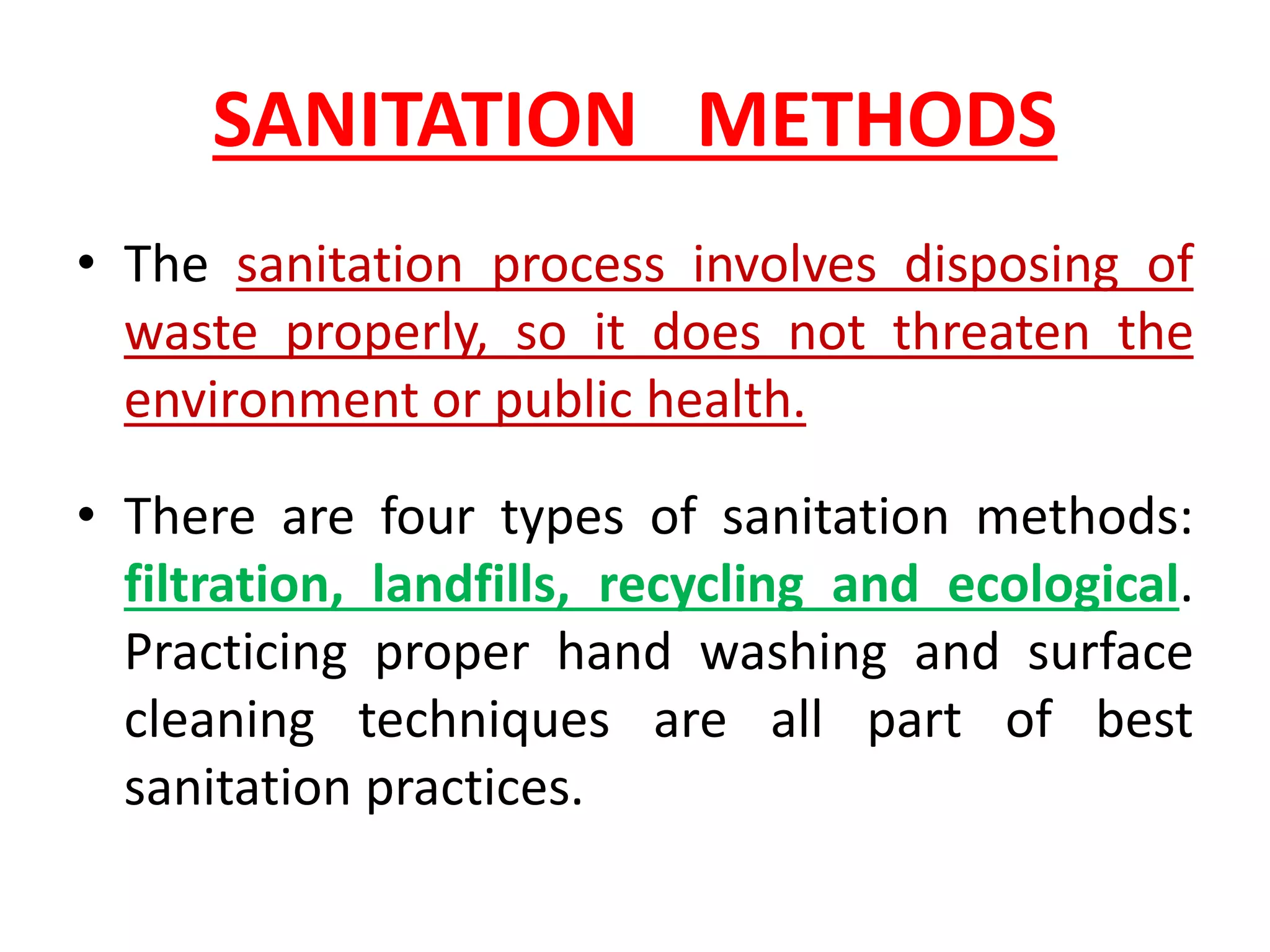 Sanitation barriers | PPTX
