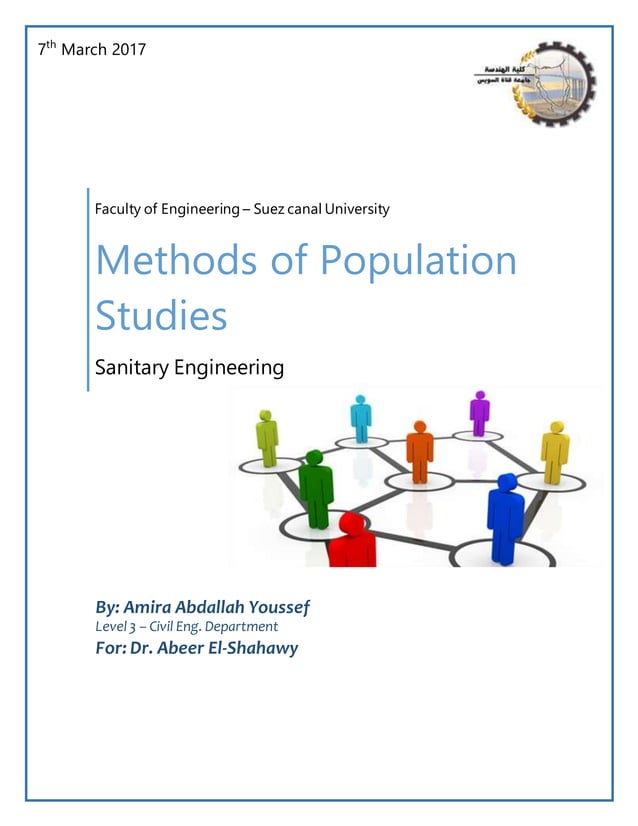Methods of population studies | DOCX | Physics | Science