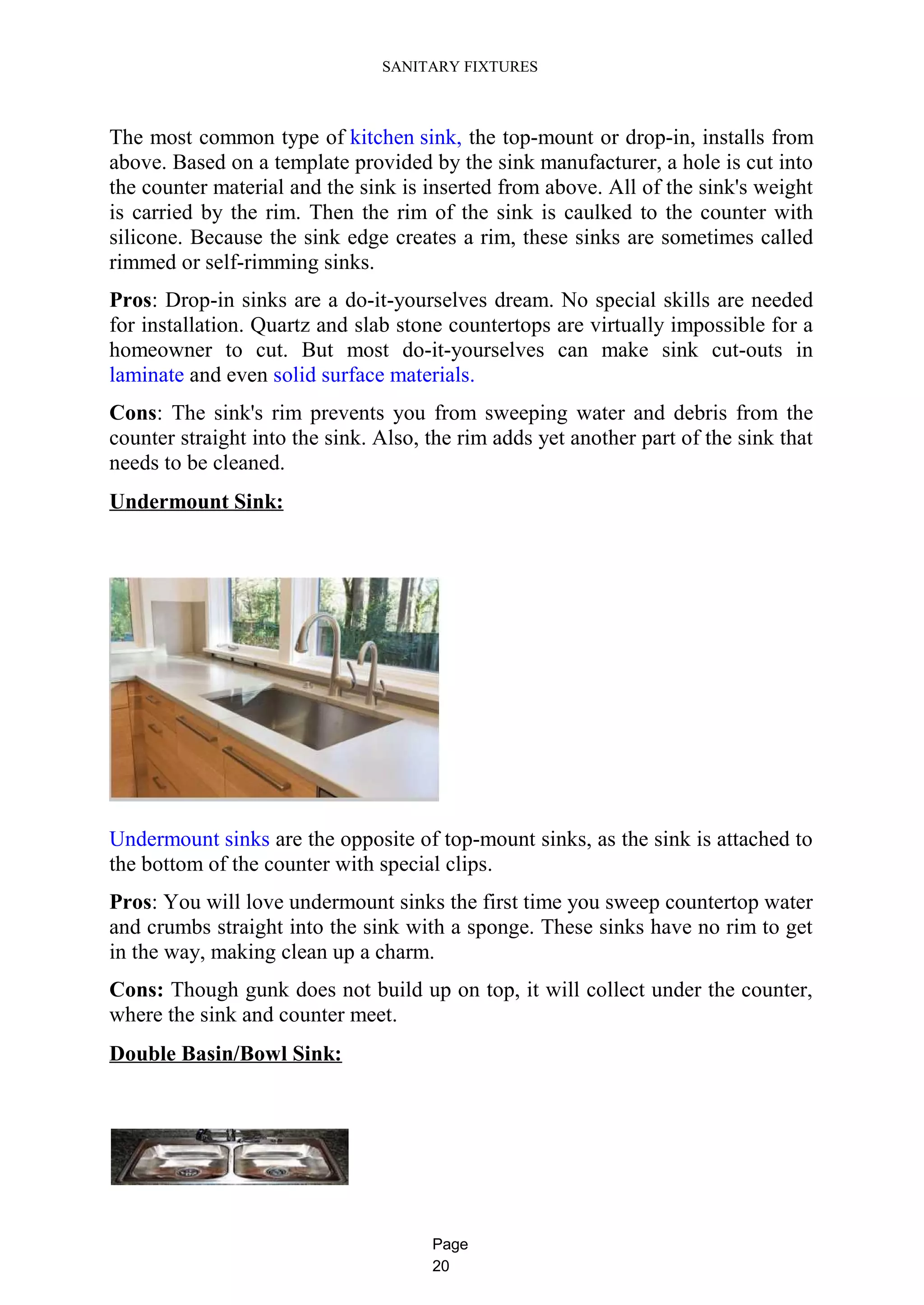 SANITARY FIXTURES | PPT