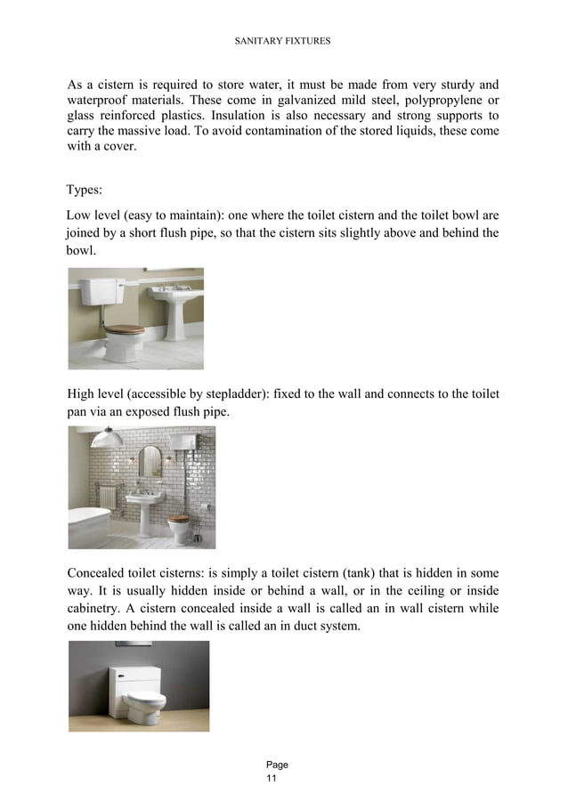 SANITARY FIXTURES | PPT