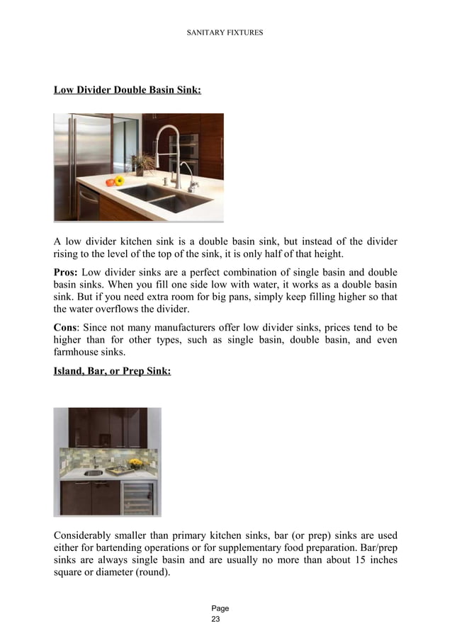 SANITARY FIXTURES | PPT