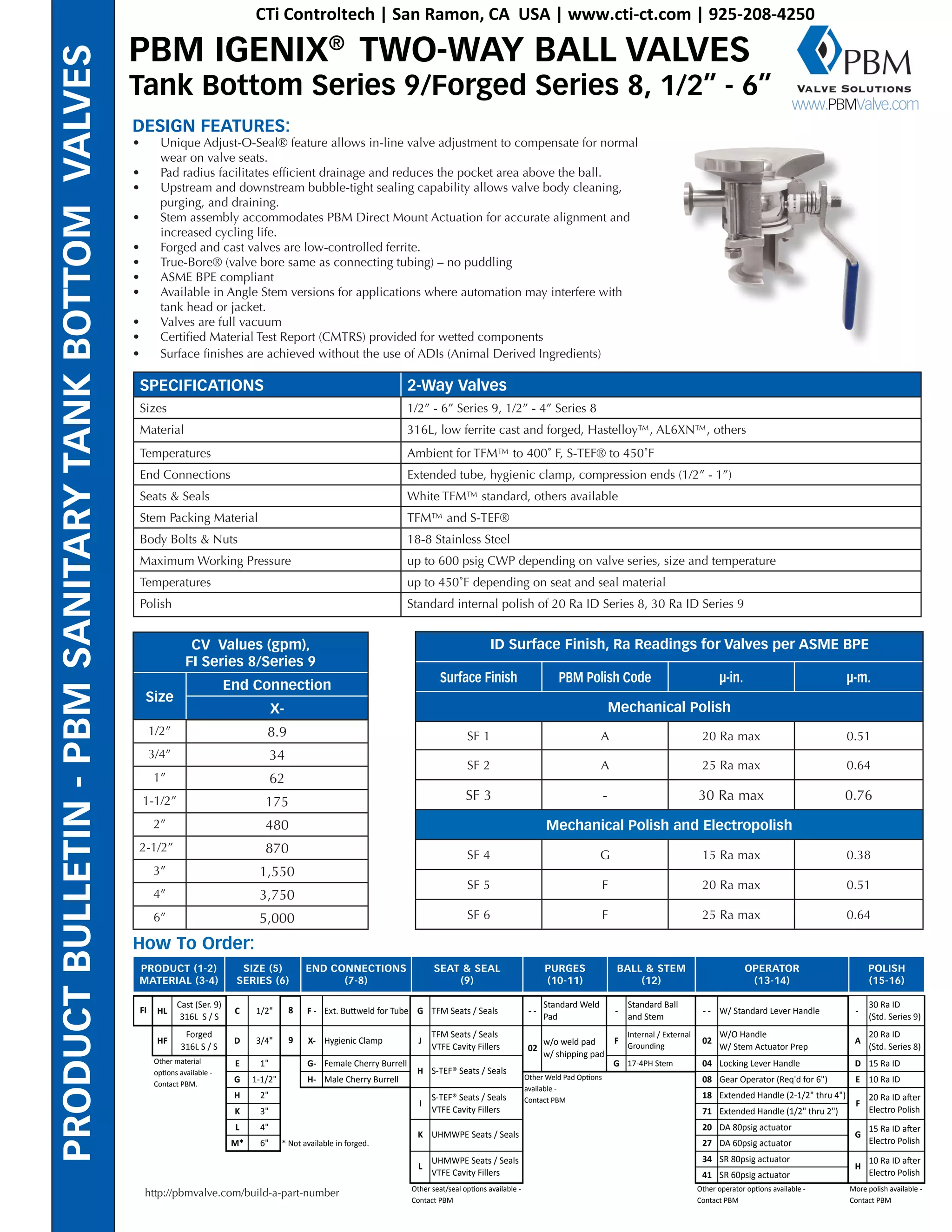 Sanitary Tank Bottom Valve | PDF