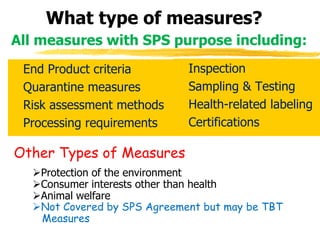 Sanitary and phytosanitary measures | PPTX