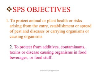 Sanitary and phytosanitary measures | PPTX