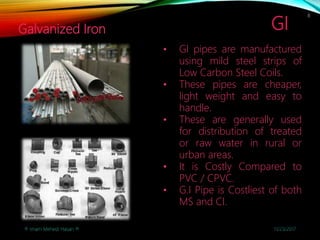 Sanitary and Plumbing Materials | PPTX