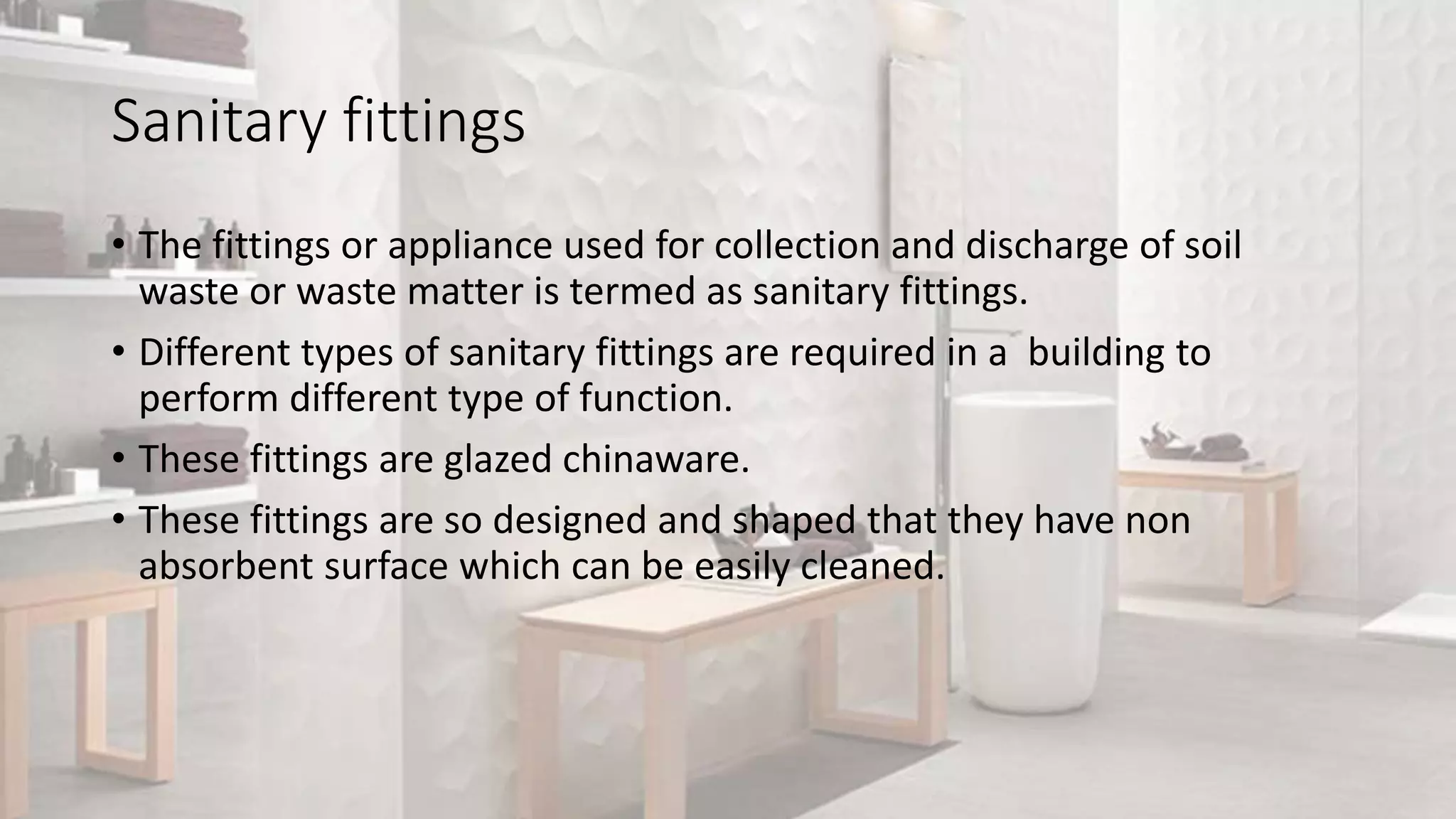 Sanitary fittings and accesories | PPTX