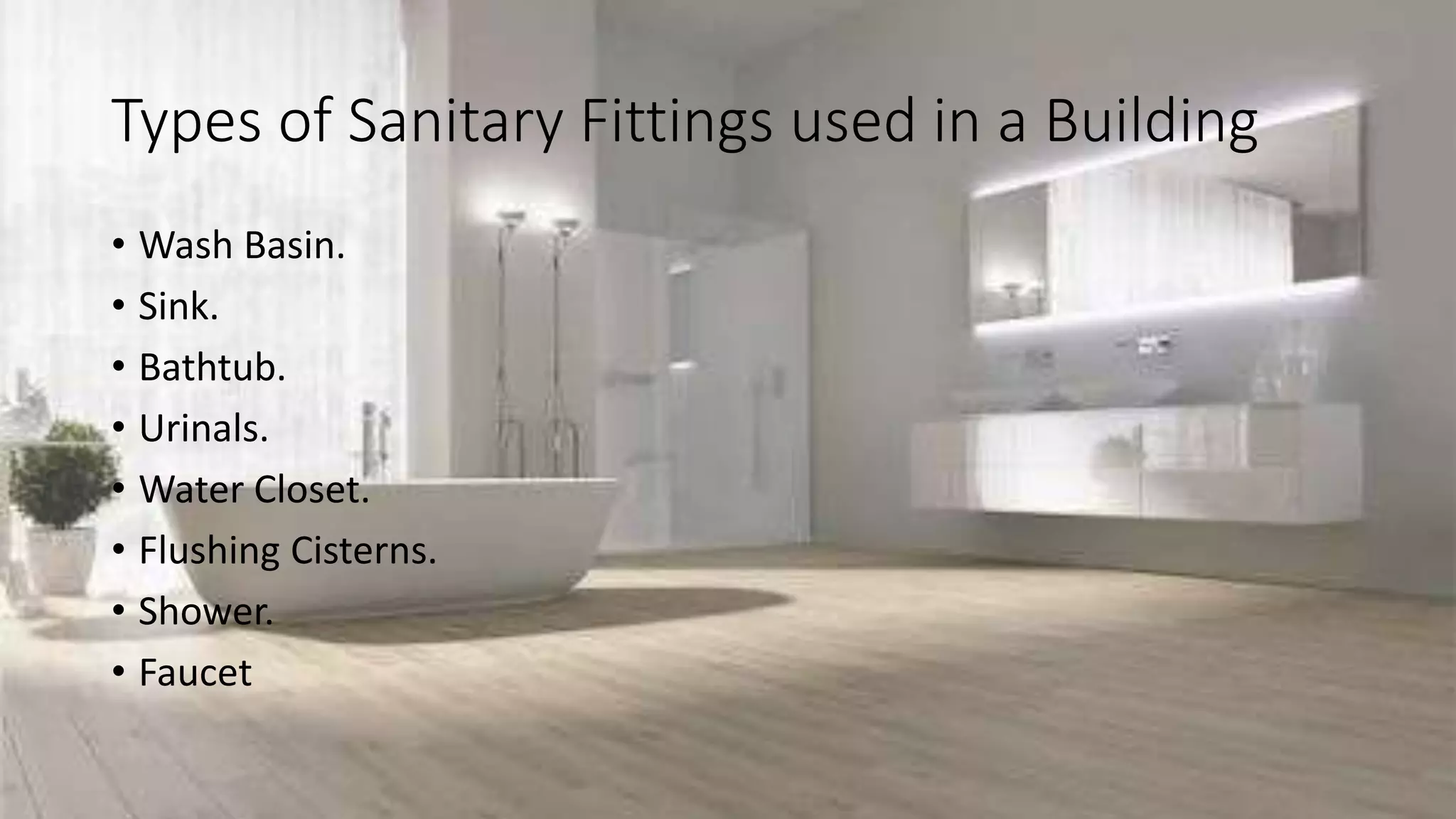 Sanitary fittings and accesories | PPTX