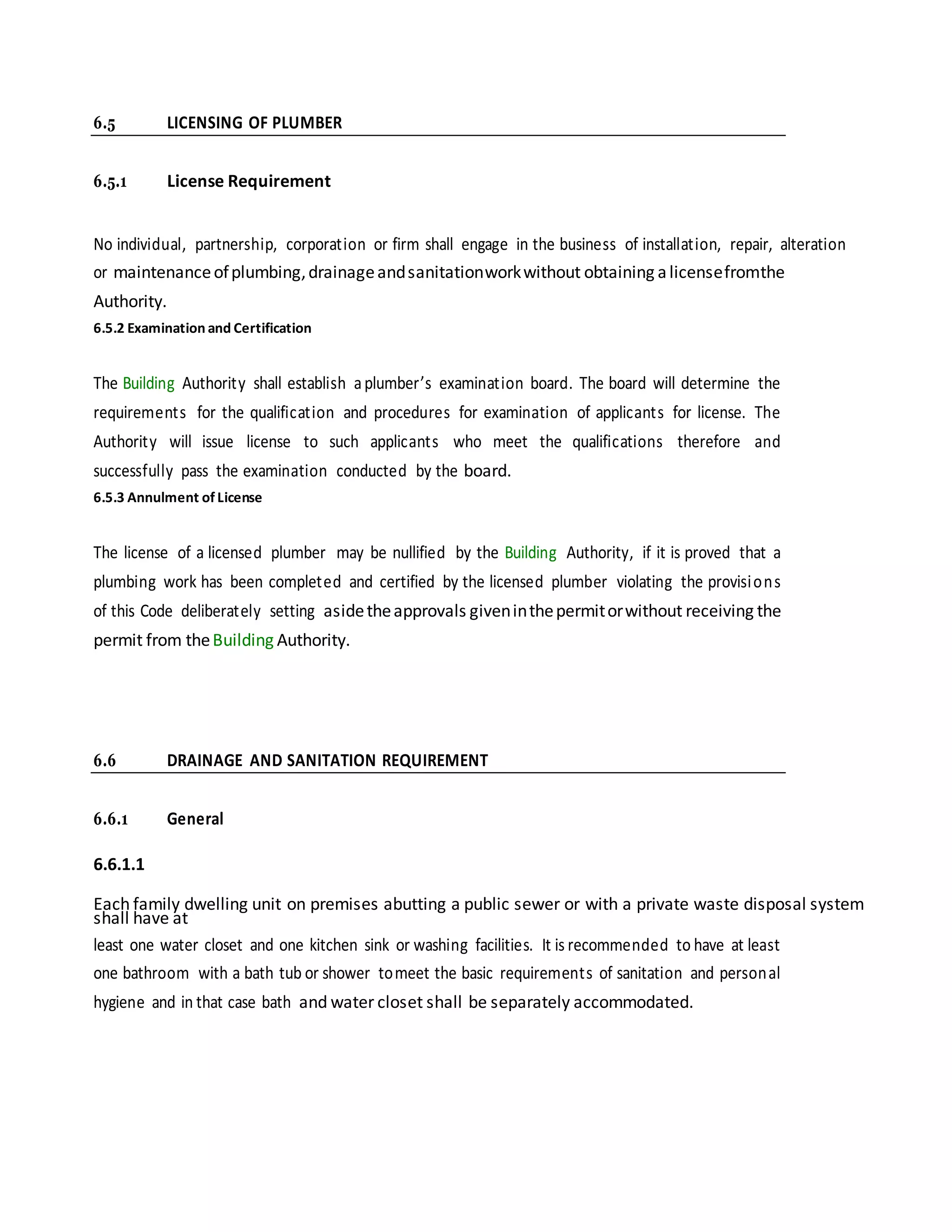 Sanitary drainage design | DOCX