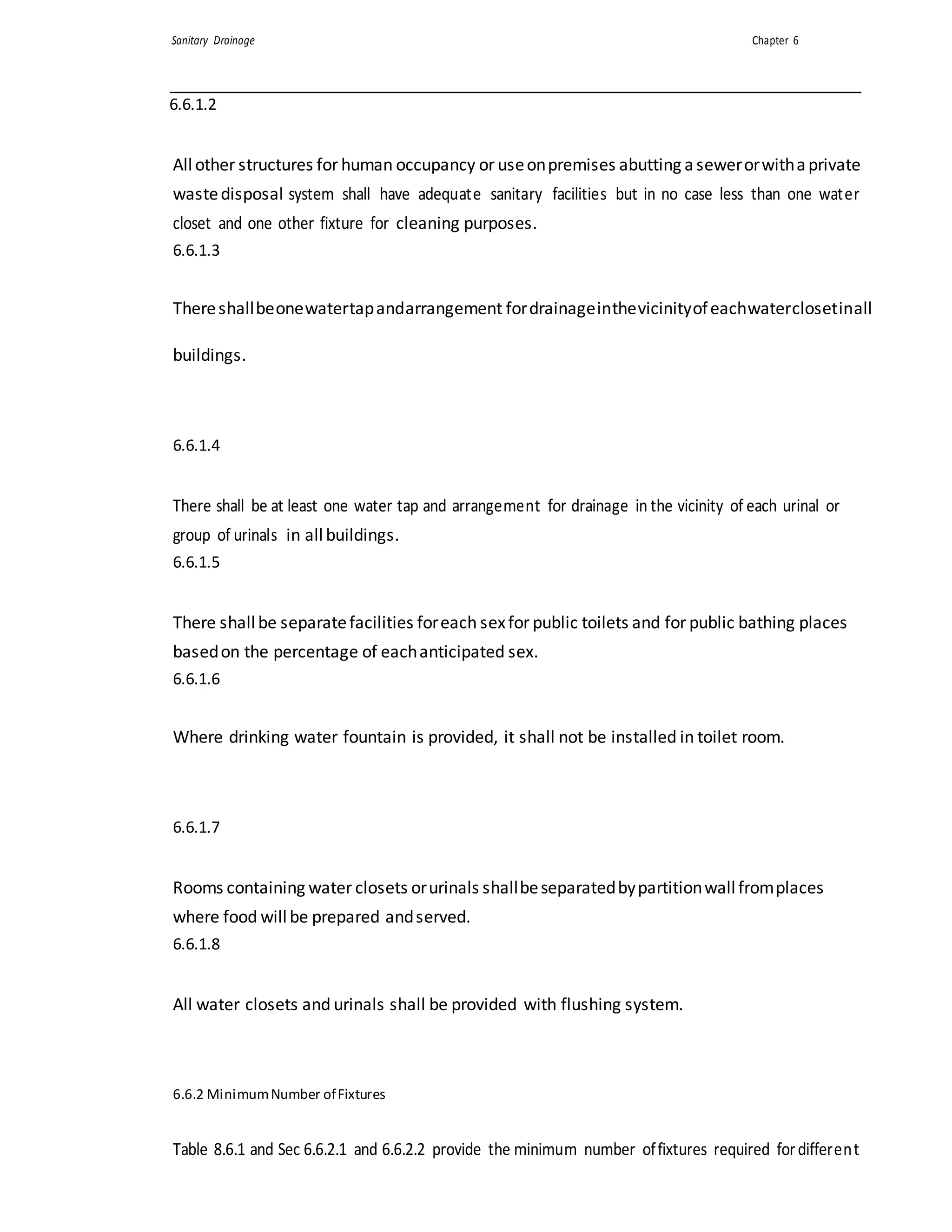 Sanitary drainage design | DOCX