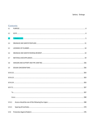 Sanitary drainage design | DOCX