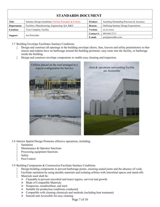 Sanitary Facility Design Guidelines - Part 2 of 2 | PDF
