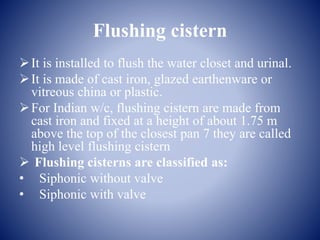 Sanitary fitting & house drainage system | PPTX