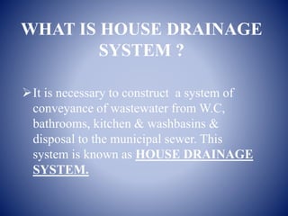 Sanitary fitting & house drainage system | PPT