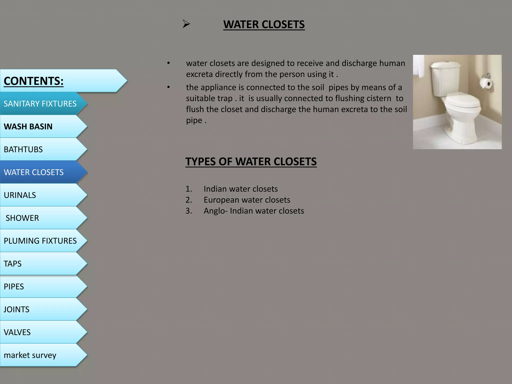 Sanitary fixtures - BMC | PPTX