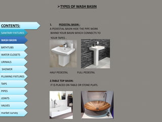 Sanitary fixtures - BMC | PPTX