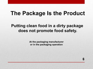 Sanitary Food Packaging Concepts | PPTX | Business | Business and Finance