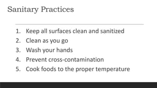 Sanitary Practices and Safety Rules in the Kitchen.pptx