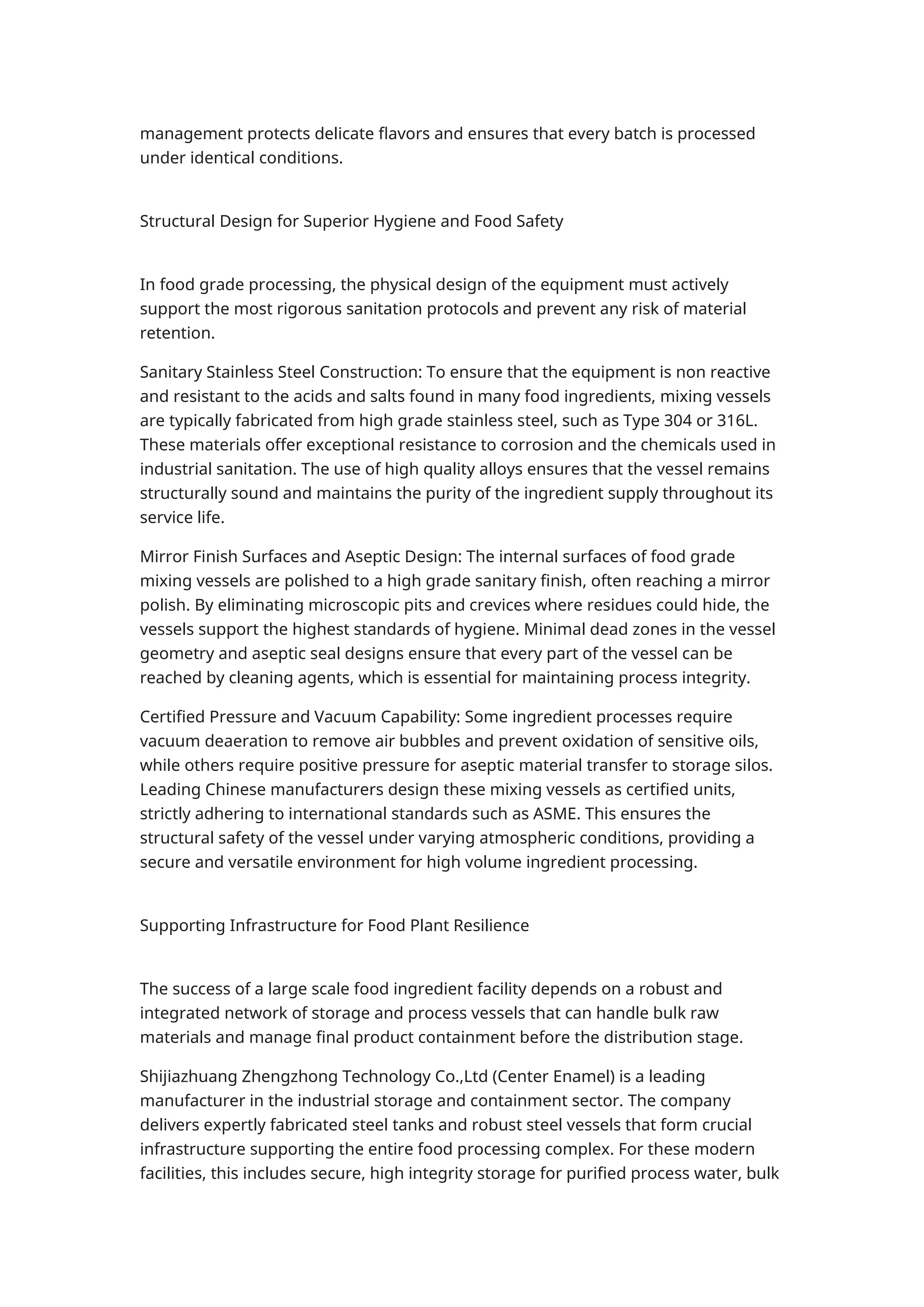 Sanitary Precision China Mixing Vessels Designed for Hygienic and ...