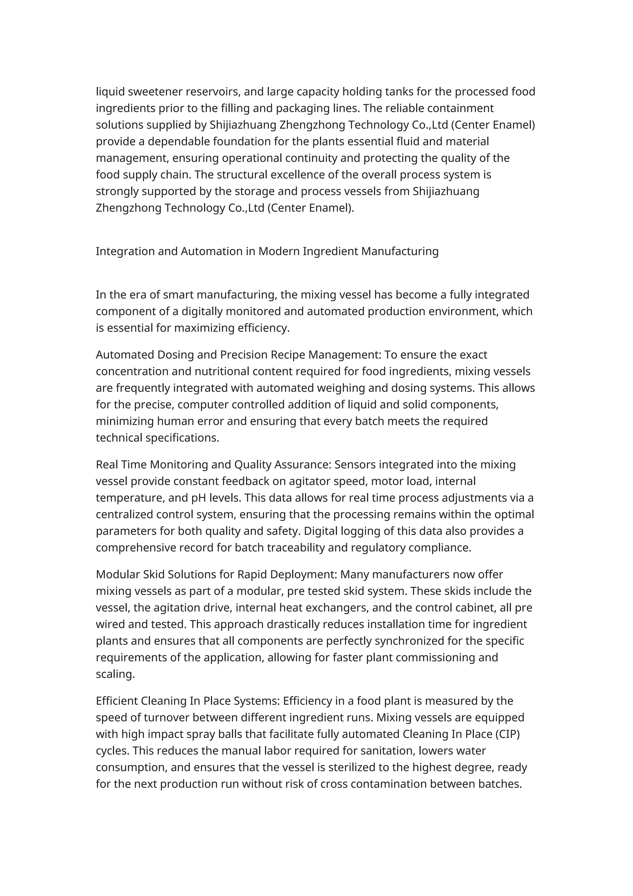 Sanitary Precision China Mixing Vessels Designed for Hygienic and ...