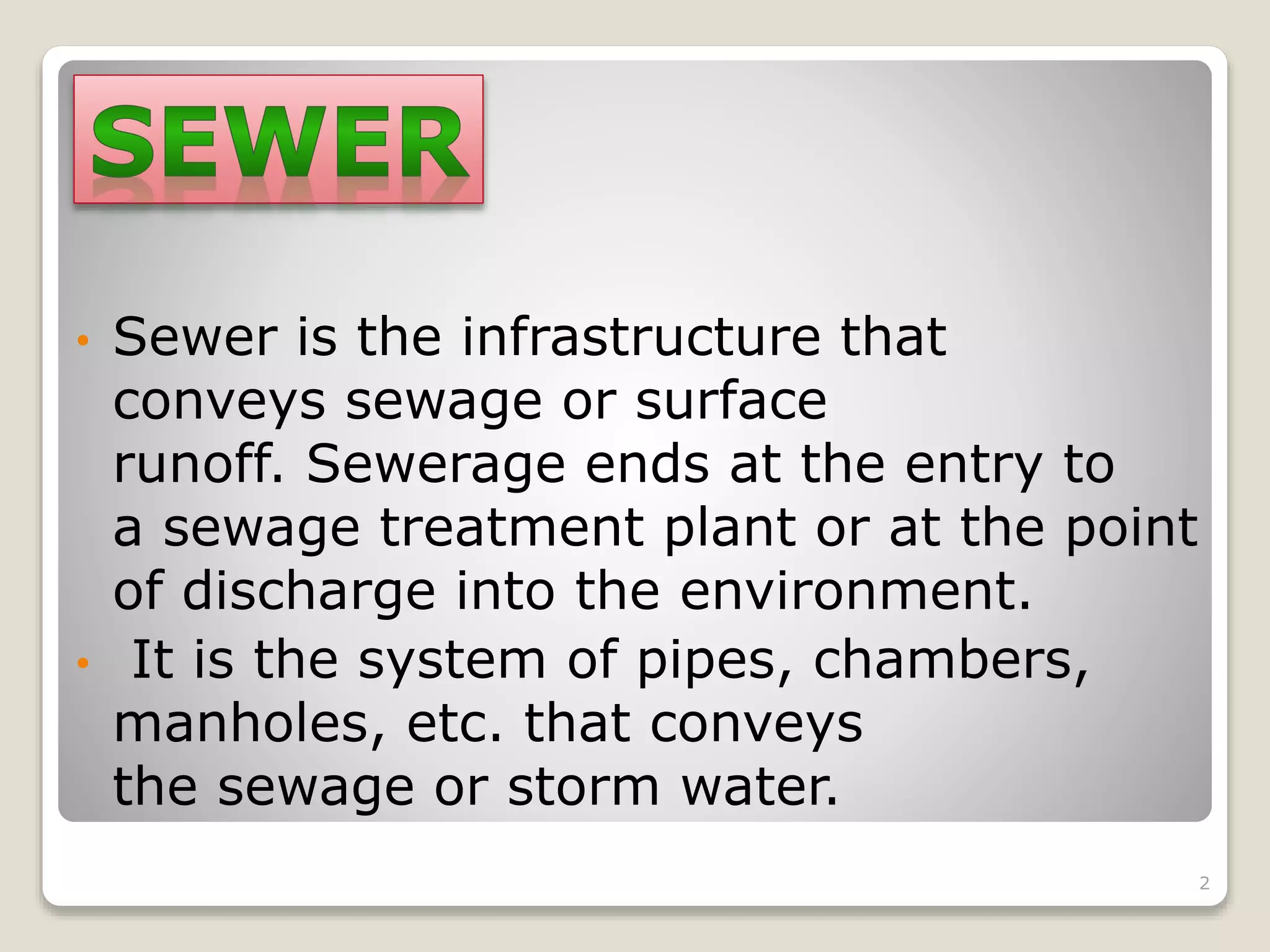 Sanitary sewer outlet | PPTX