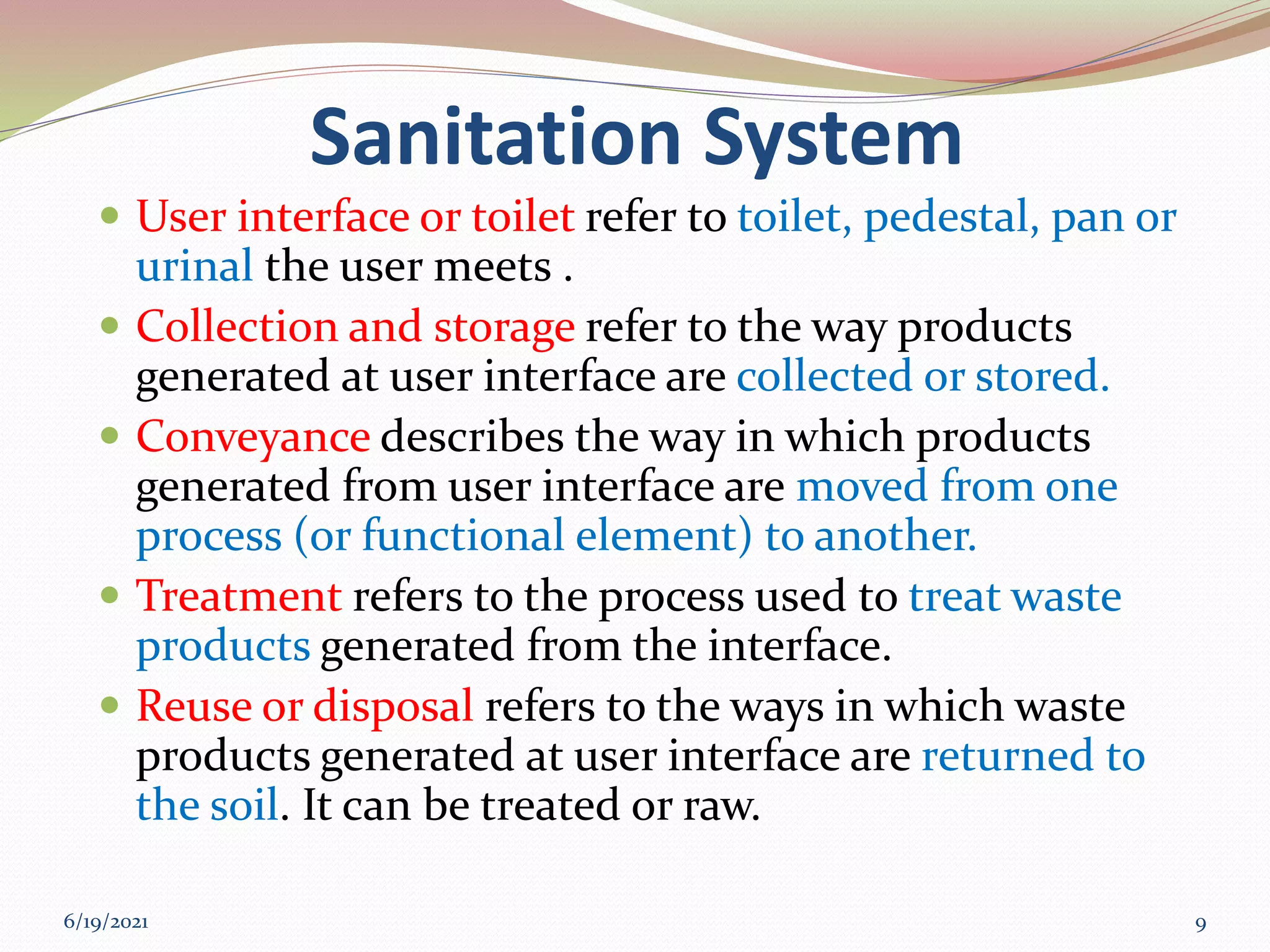 Sanitary system | PPTX