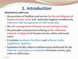 Sanitary system | PPTX