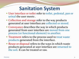 Sanitary system | PPTX