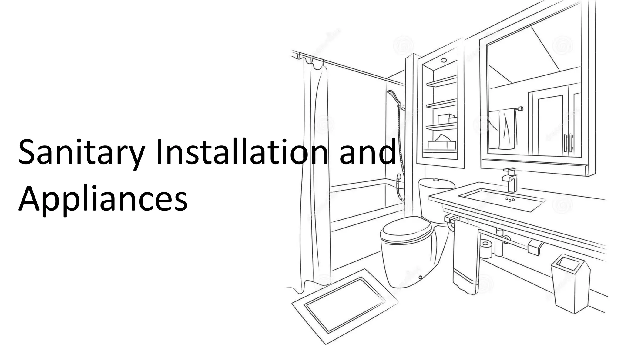 Sanitary Installation and Appliances | PDF