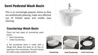 Sanitary Installation and Appliances | PDF