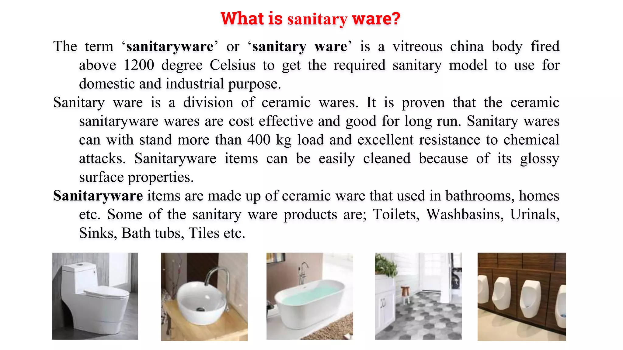 Sanitary ware | PPTX