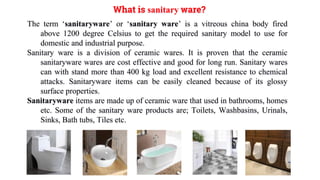Sanitary ware | PPT
