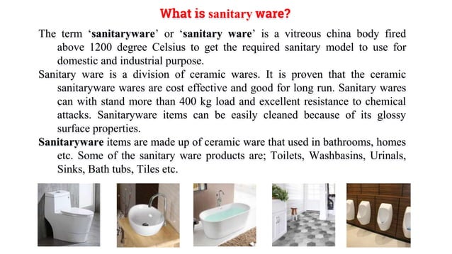Sanitary ware | PPT