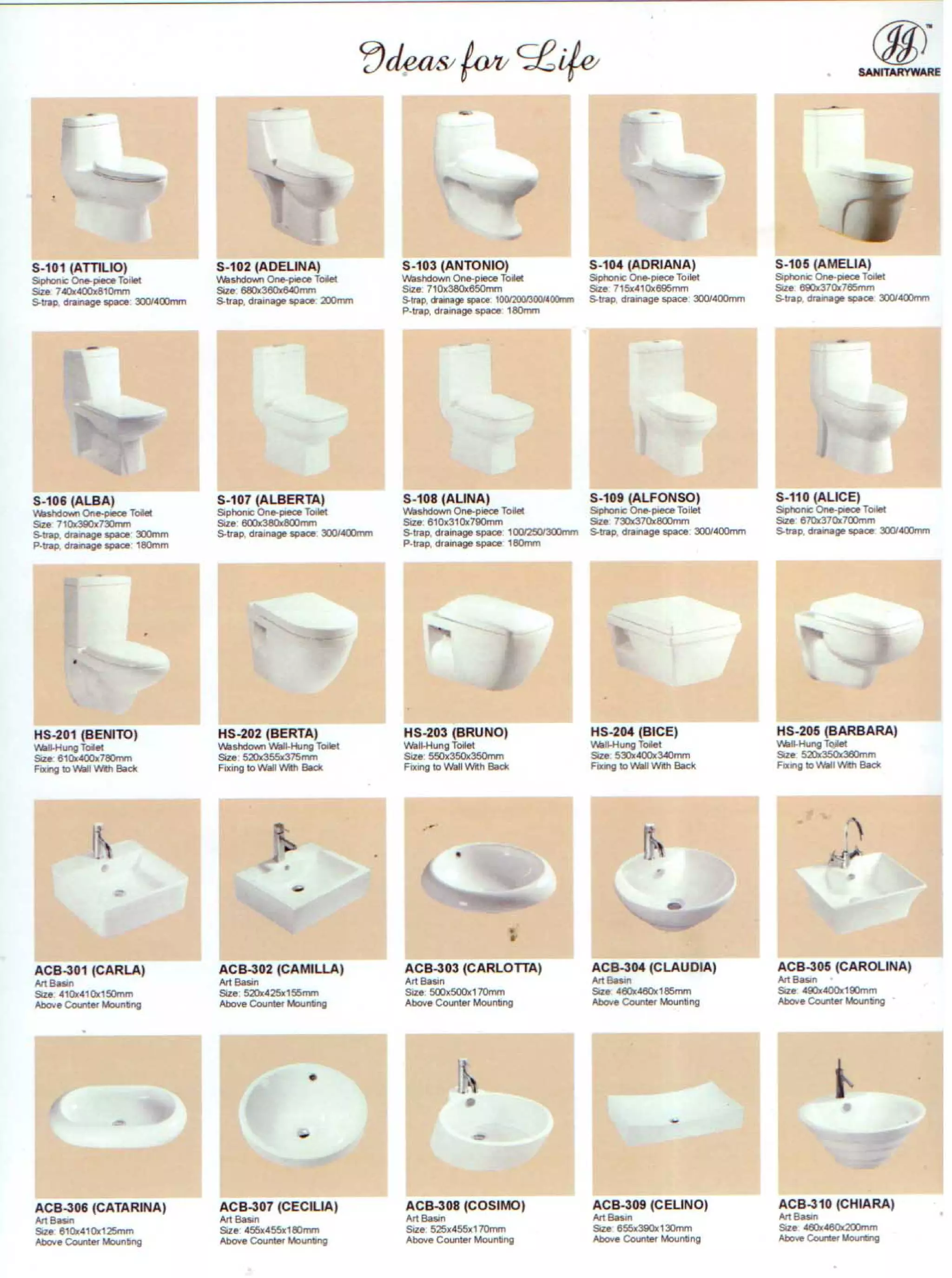 Sanitaryware catalogue | PDF