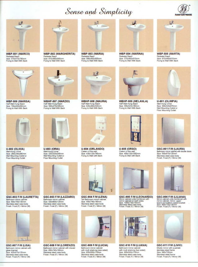 Sanitaryware catalogue | PDF