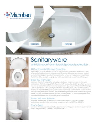 Microban Antimicrobial Sanitaryware Technology Sheet | PDF