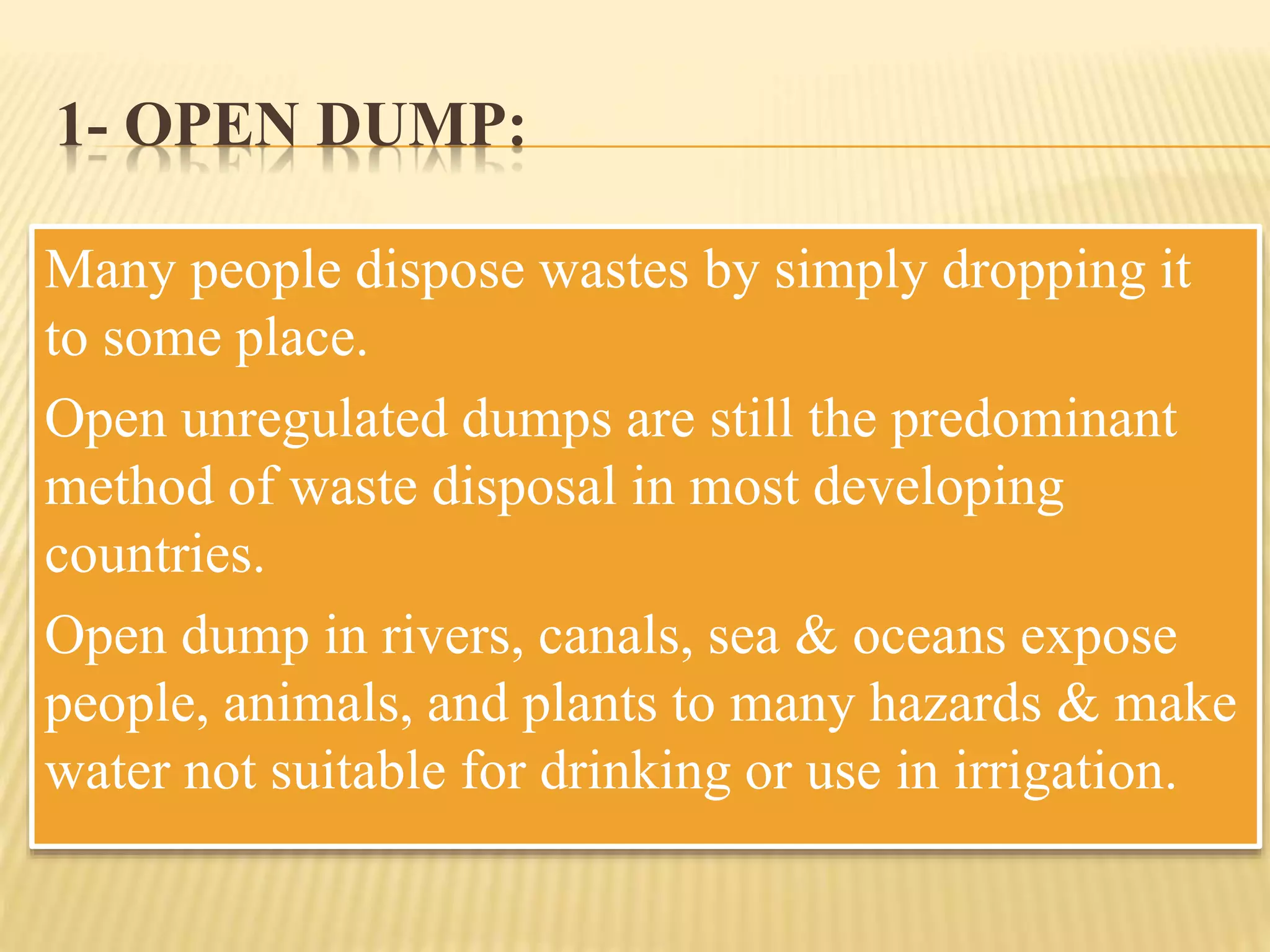 Sanitary waste disposal | PPTX