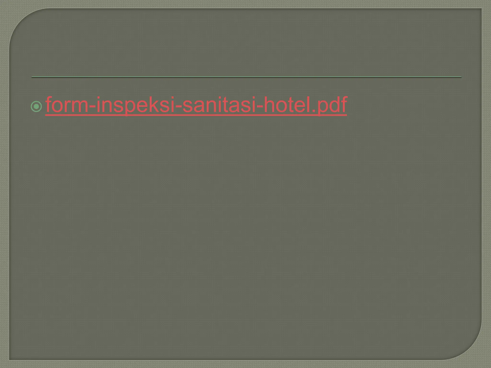 SANITASI TEMPAT TEMPAT UMUM - SANITASI HOTEL | PPTX