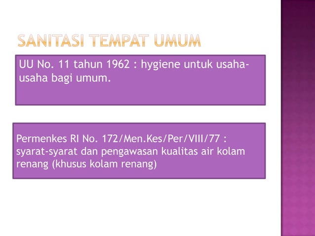 Sanitasi tempat umum | PPTX