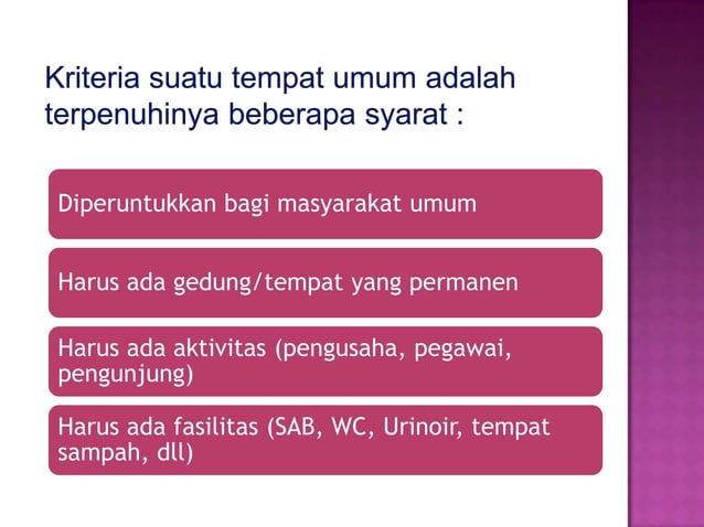 Sanitasi tempat umum | PPTX