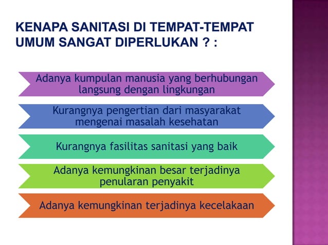 Sanitasi tempat umum | PPTX