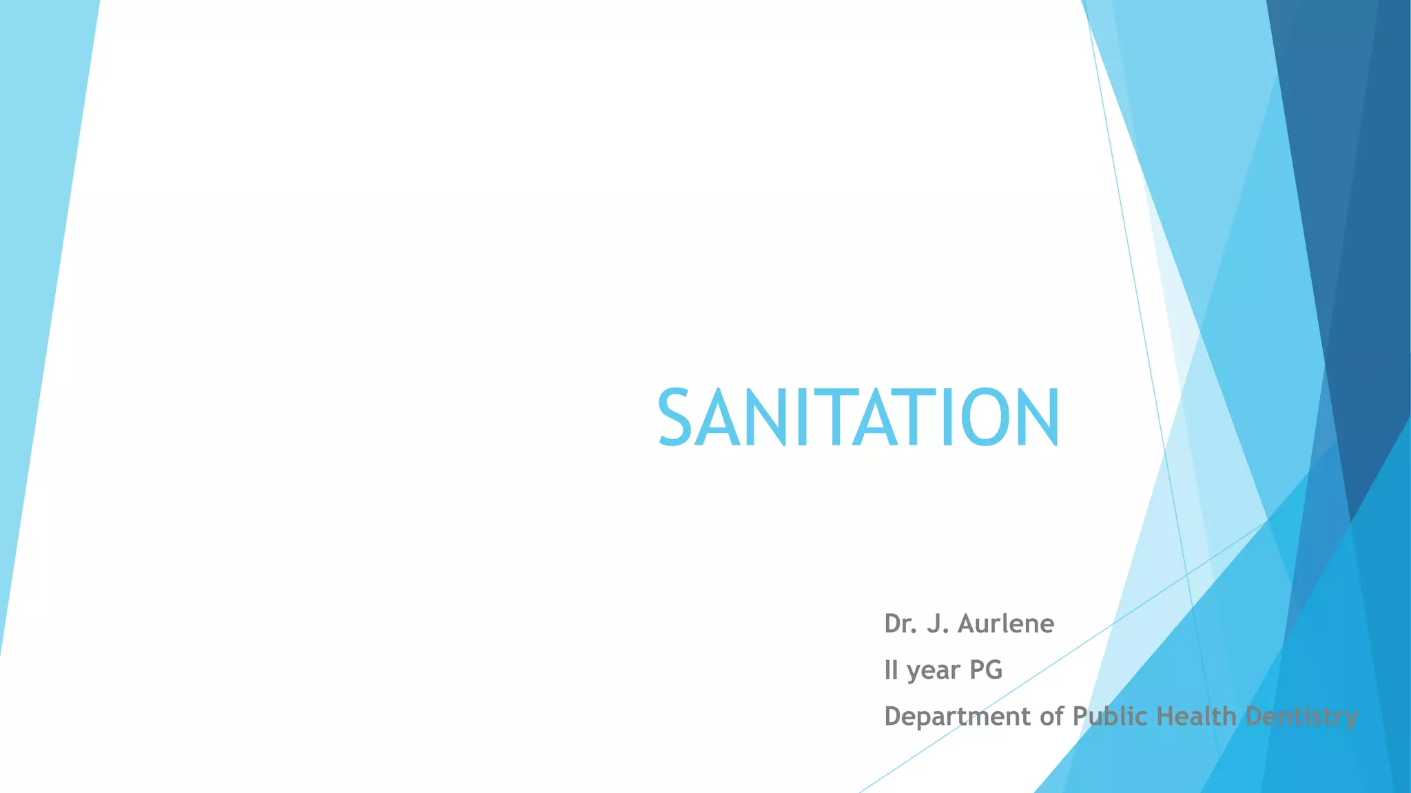 Sanitation | PPTX
