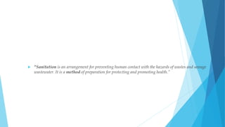 Sanitation | PPTX