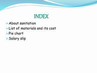 Sanitation and hygiene | PPTX